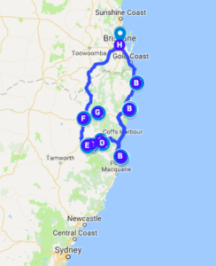 Three-Day Road Trip Circuit From Brisbane to South West Rocks